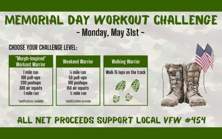 memorial day workout challenge - Carle